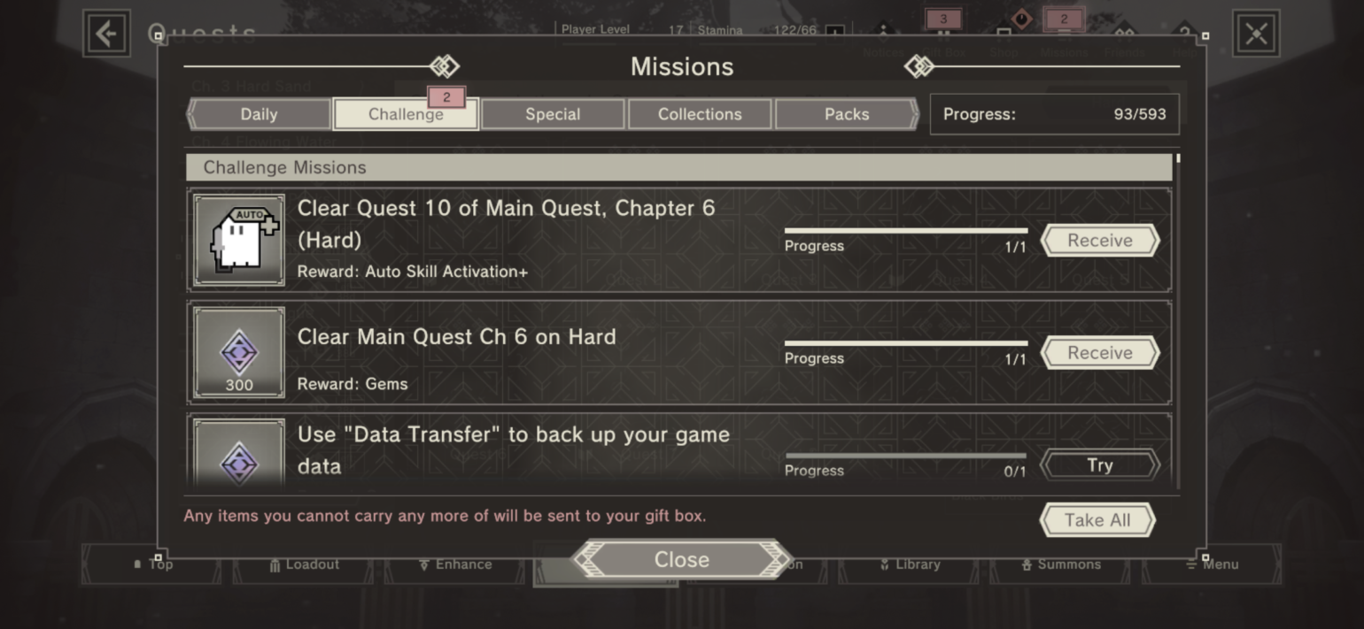 The Beginners Guide to NieR Reincarnation » Infinite Start