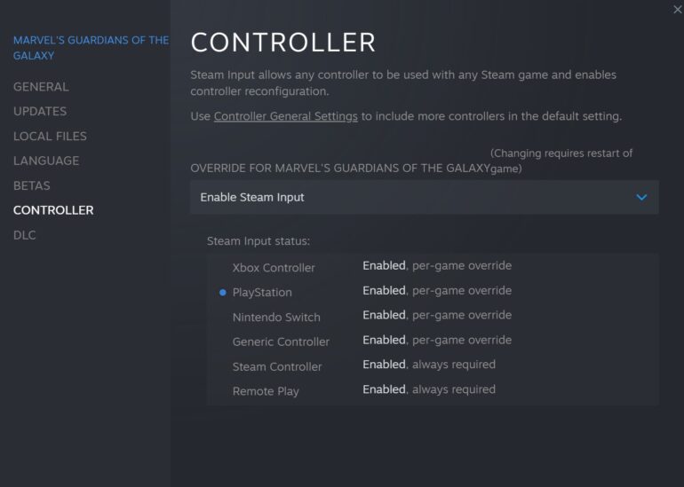How to Fix Controller Issues in Marvel's Guardians of the Galaxy