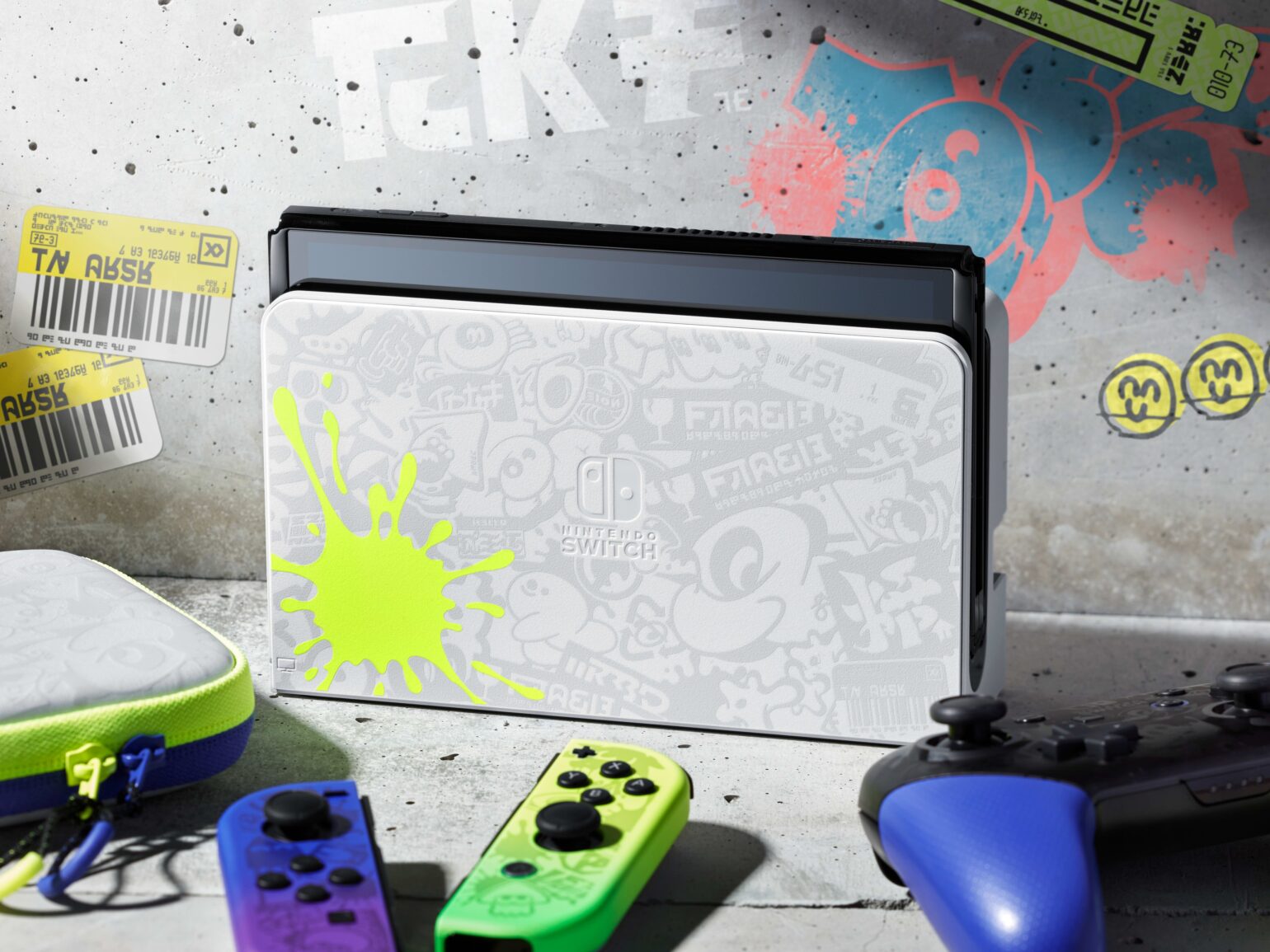 Splatoon 3 Nintendo Switch OLED Model, Controller and Case Announced ...