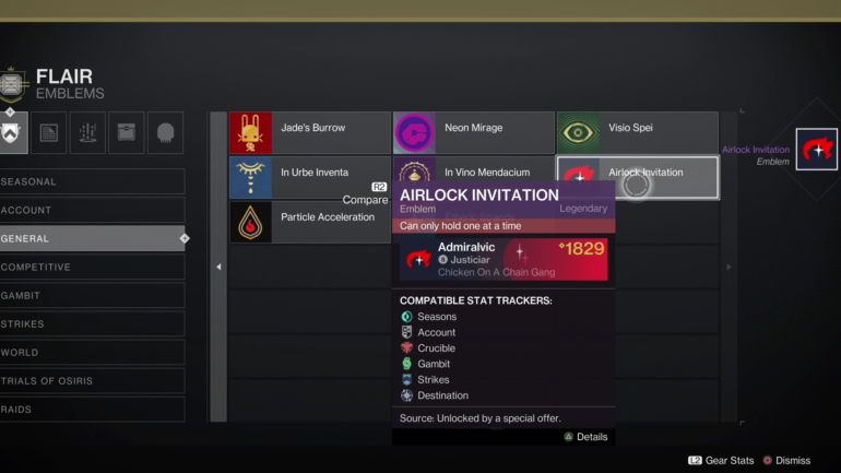 Destiny 2 Among Us Emblem Unlock Guide » Infinite Start