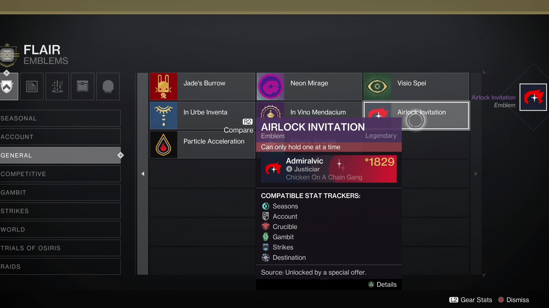 Destiny 2 Among Us Emblem Unlock Guide » Infinite Start