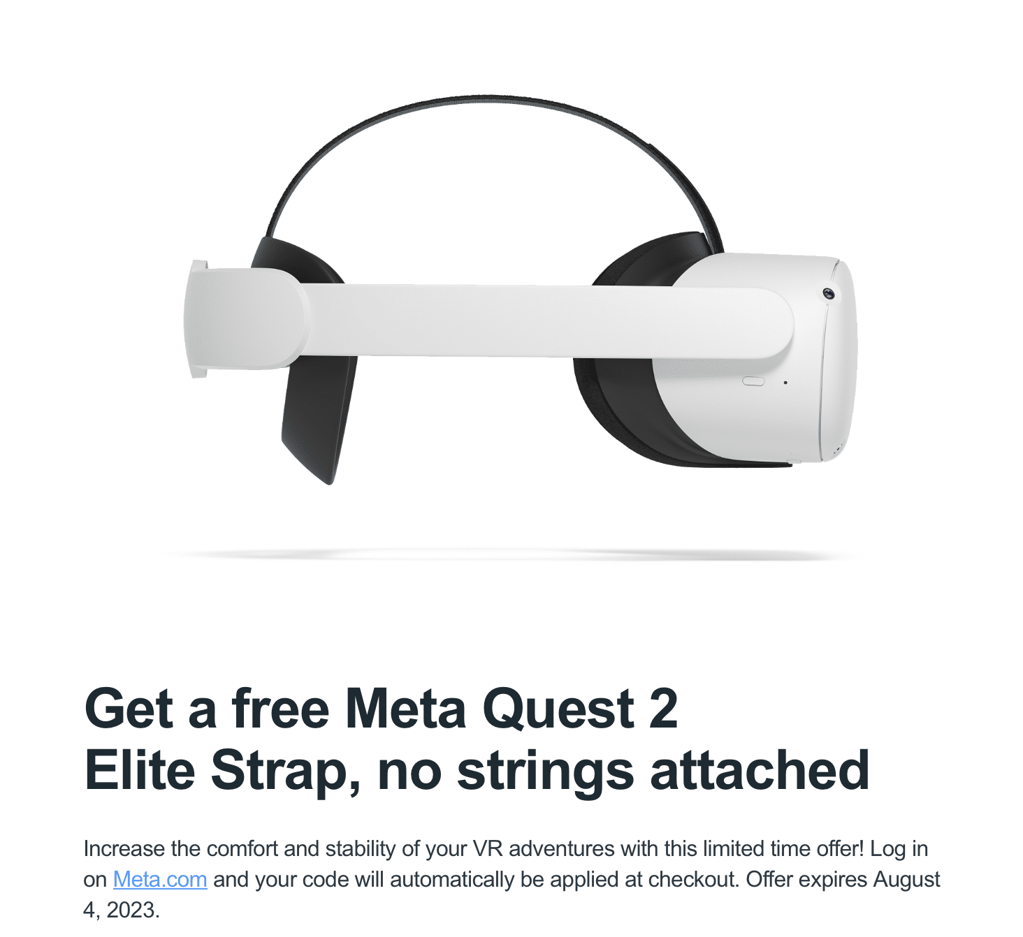 Meta Sends Select Meta Quest 2 Owners a Voucher for Free Elite Strap